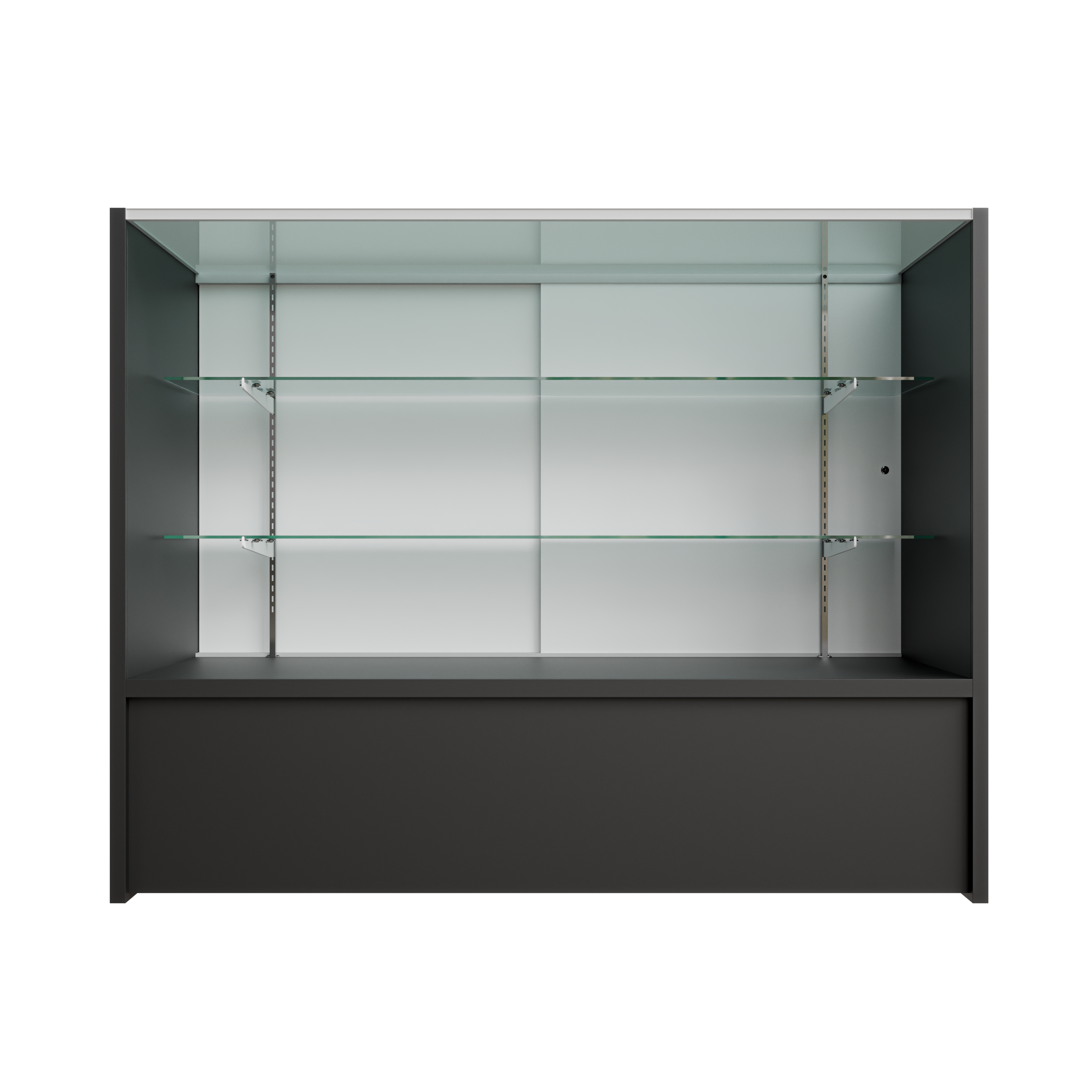 Full Vision Standard 4ft Showcase Black – Showcases Direct | Modern ...