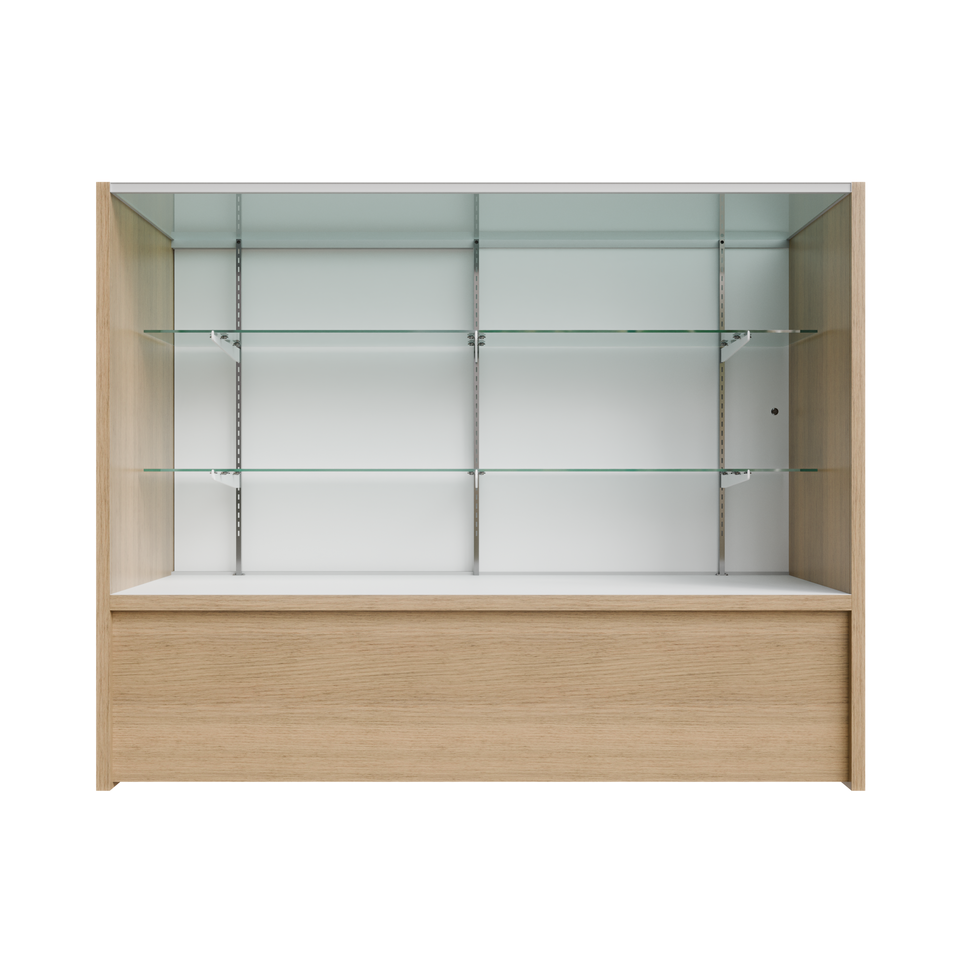 Full Vision Standard 4ft Showcase Maple – Showcases Direct | Modern ...
